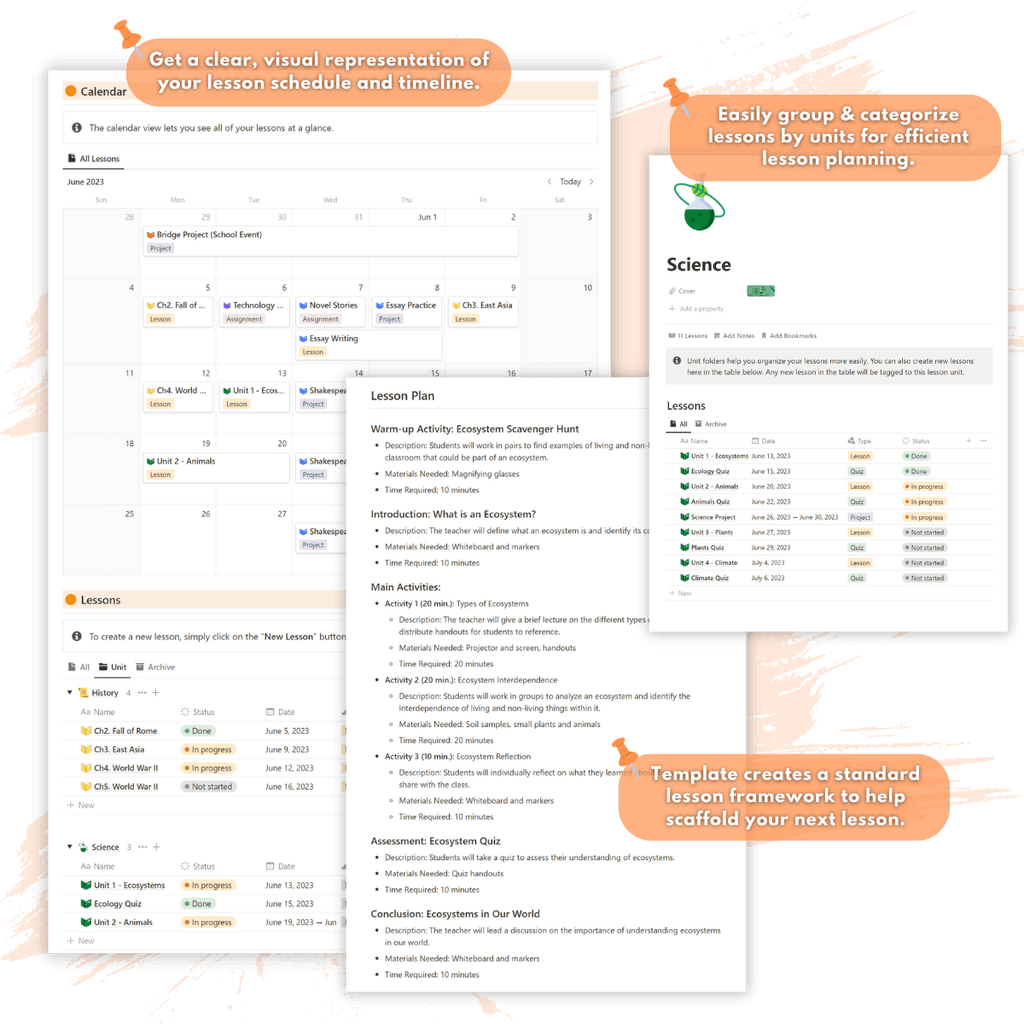 Notion For Teachers: Digital Teacher Planner | Notion Template