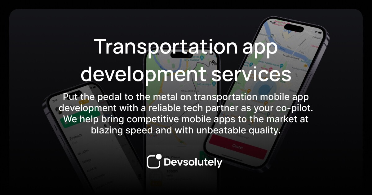 Transportation app development services