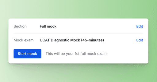 New UCAT Diagnostic Mock - Product updates – Medify