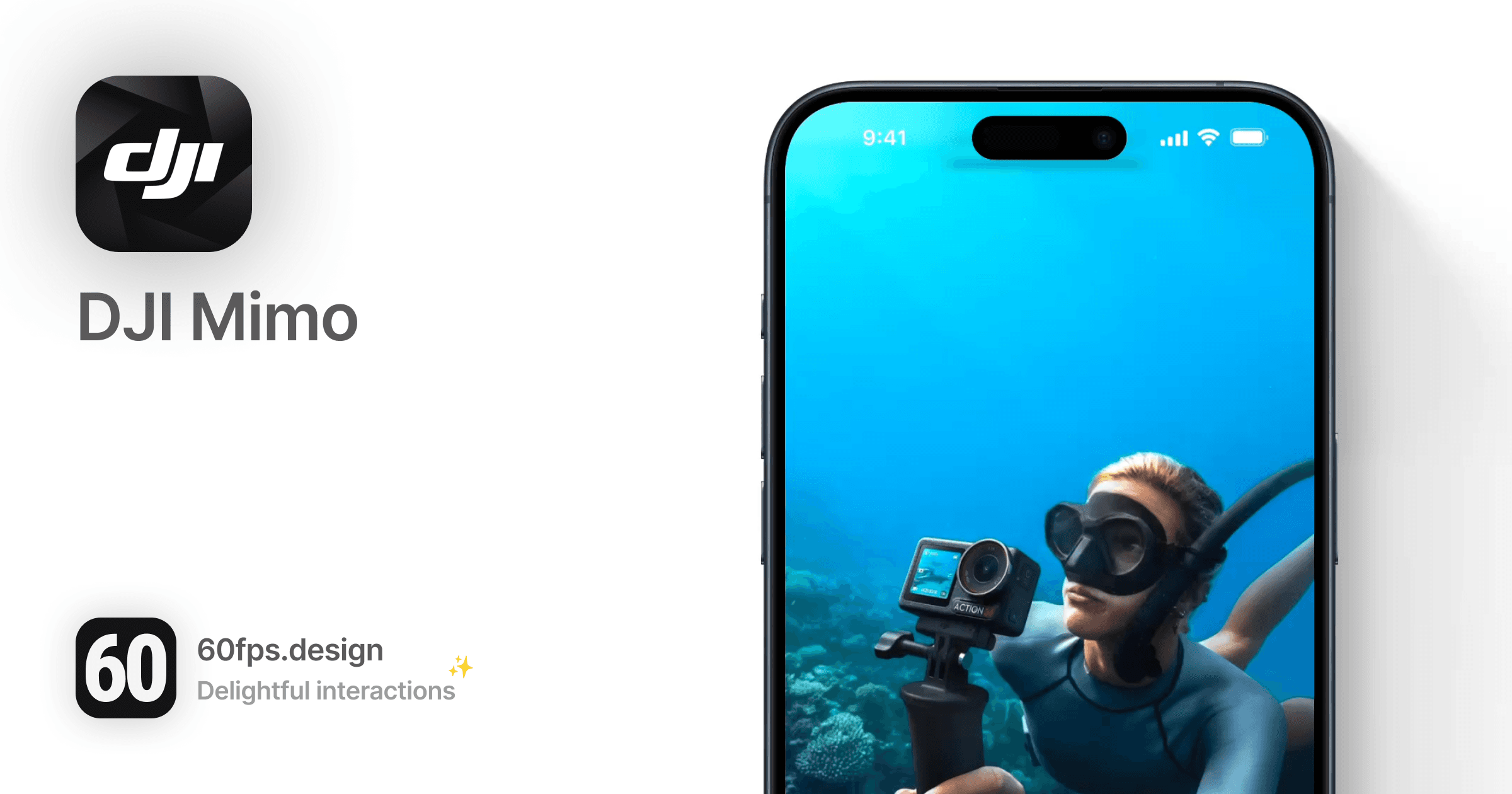 DJI Mimo iOS App UI/UX animation