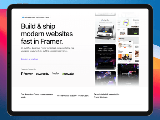 The Ultimate List of Framer Template Stores | Framer.ing blog