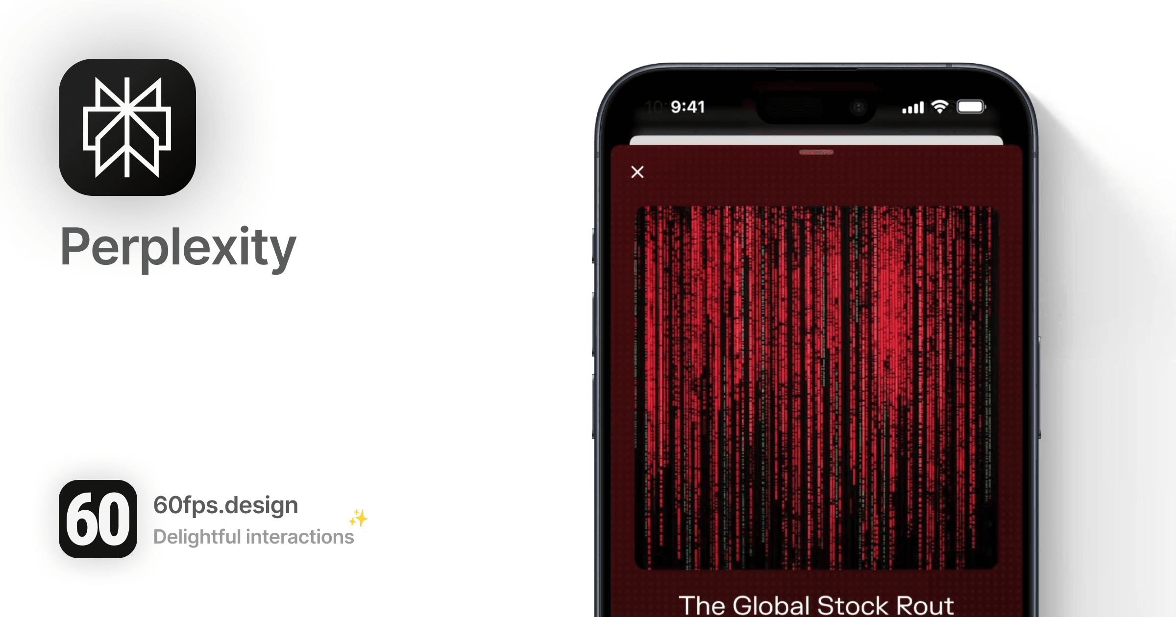Perplexity iOS App UI/UX animation