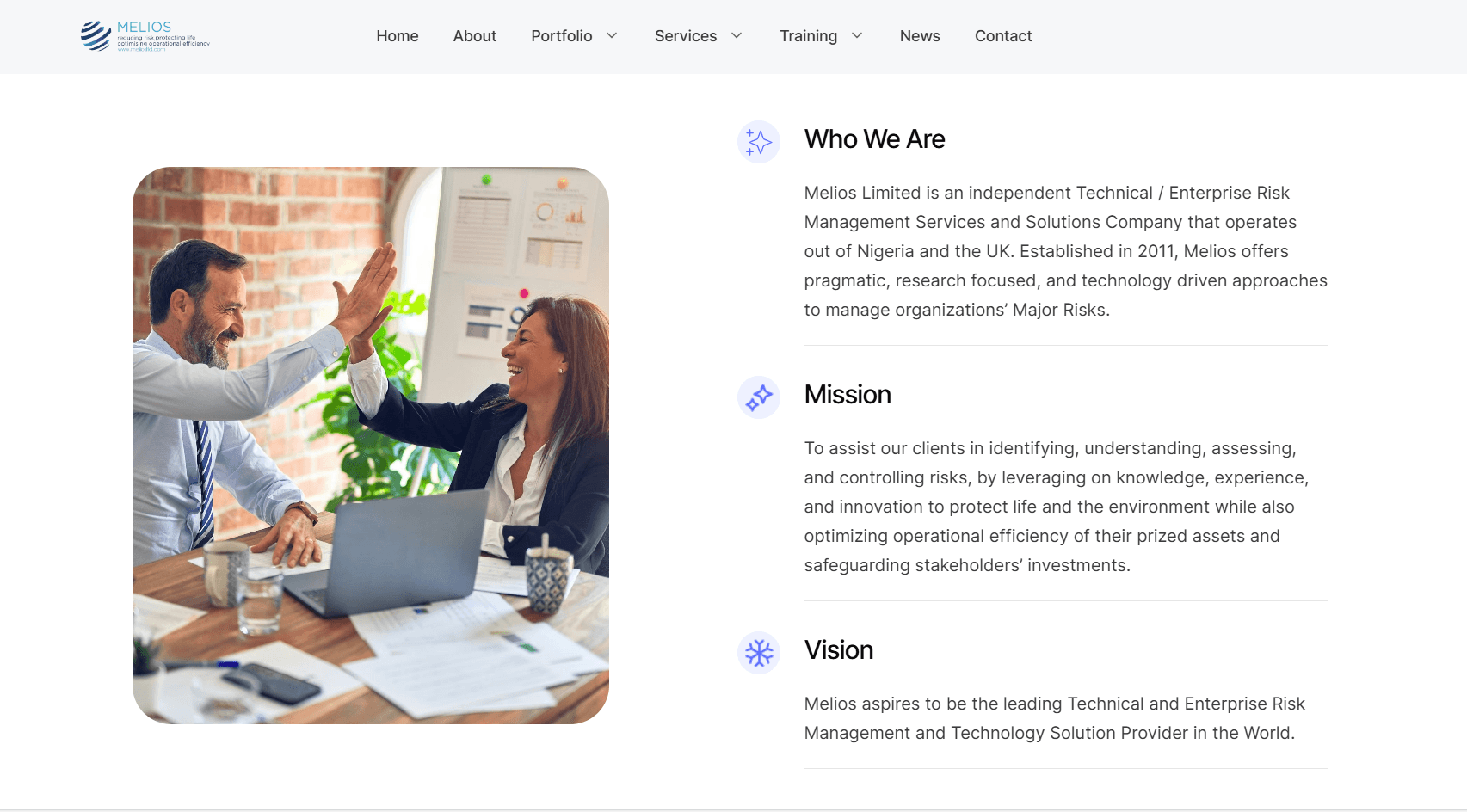 Melios Limited | Reducing Risk | Protecting Lives | Optimising ...