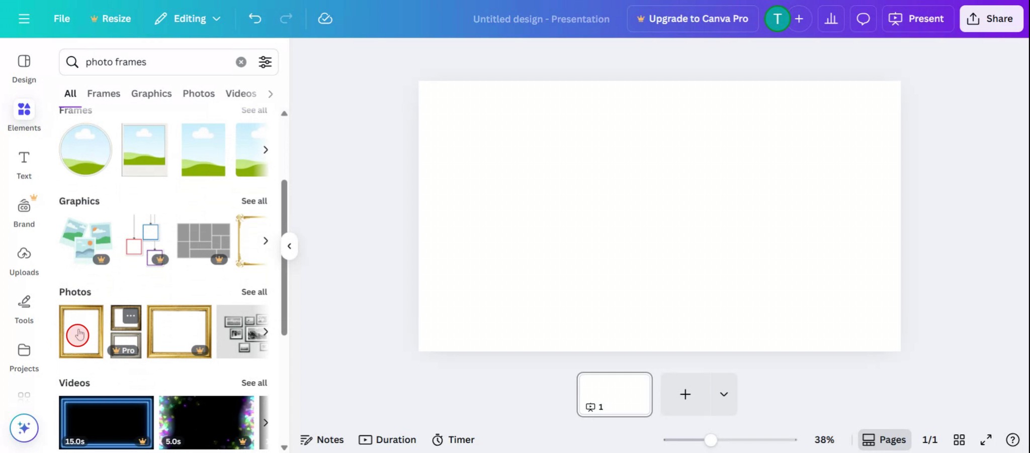 How to Use Frames in Canva - 1 minute video guide