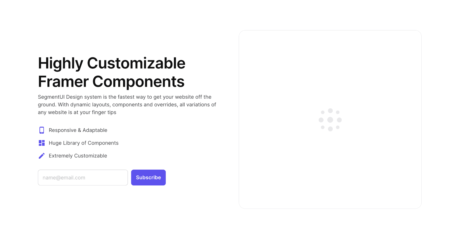 Framer Design System and UI Kit — Segment UI