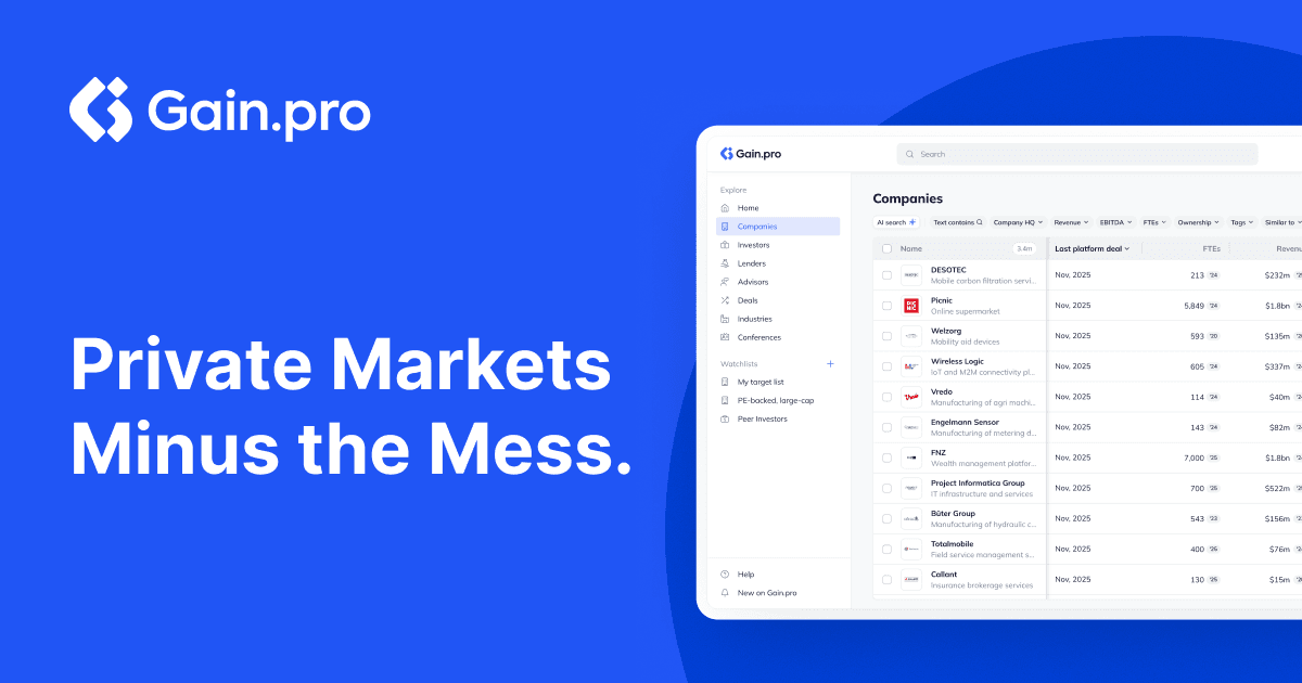 Private Market Intelligence & Insights | Gain.pro
