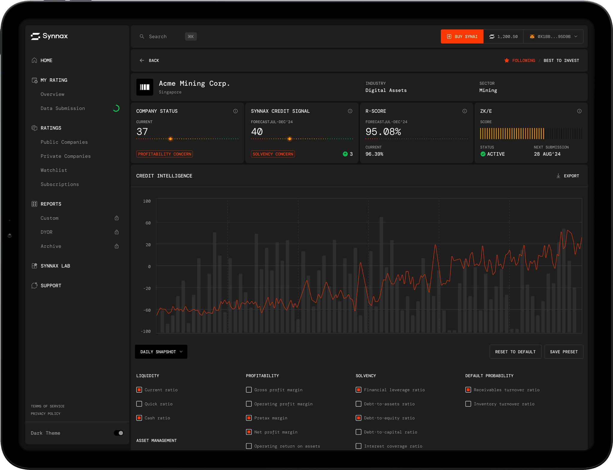 Synnax - AI Credit Intelligence