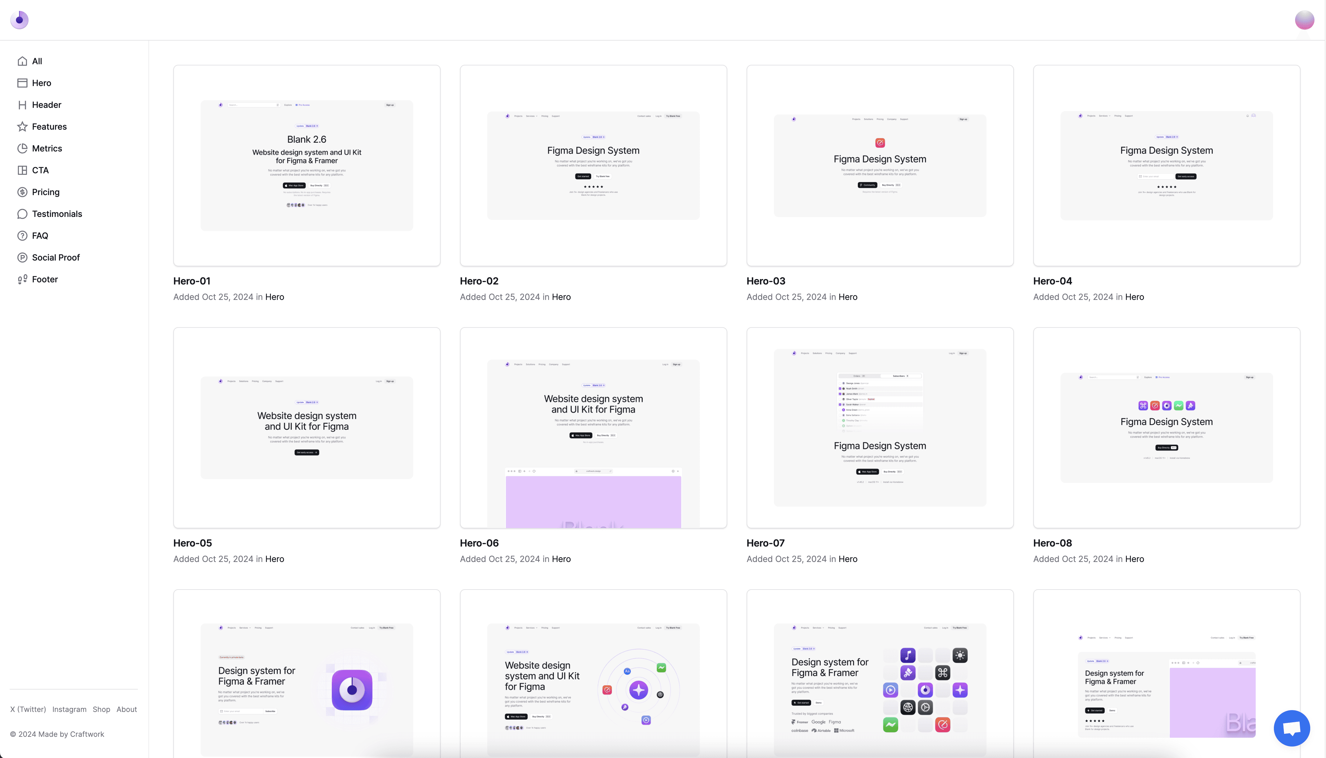 Blank: Figma UI kit and Design system