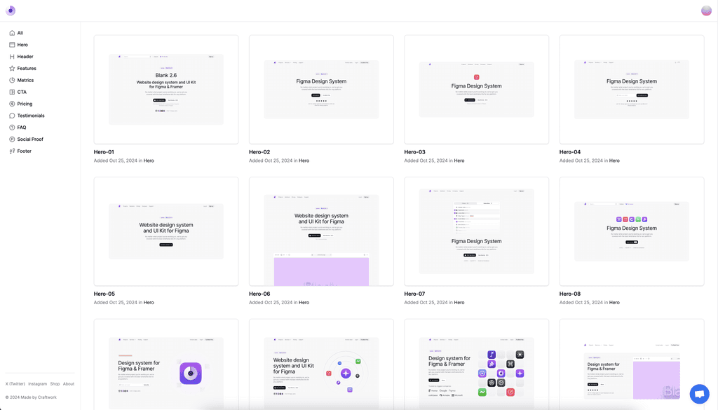 Blank: Figma UI kit and Design system