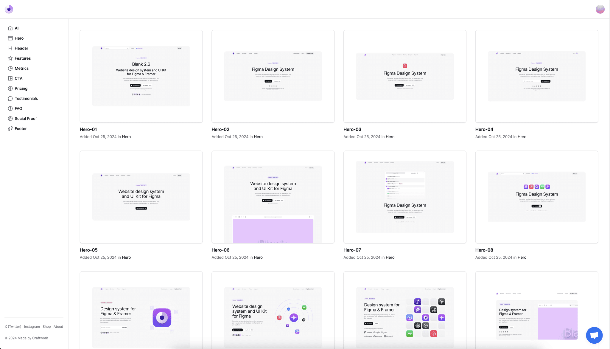 Blank: Figma UI kit and Design system