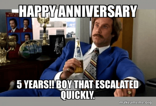 100 of the Best Work Anniversary Memes to Send Your Employees — PerkUp