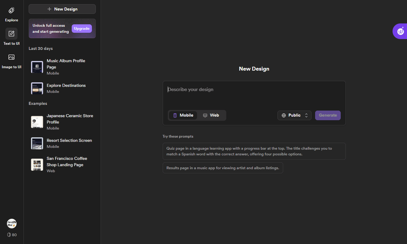 Galelio's text to UI Copy - Conversational AI-UX Interaction | #1 library of AI-UX interactions ...