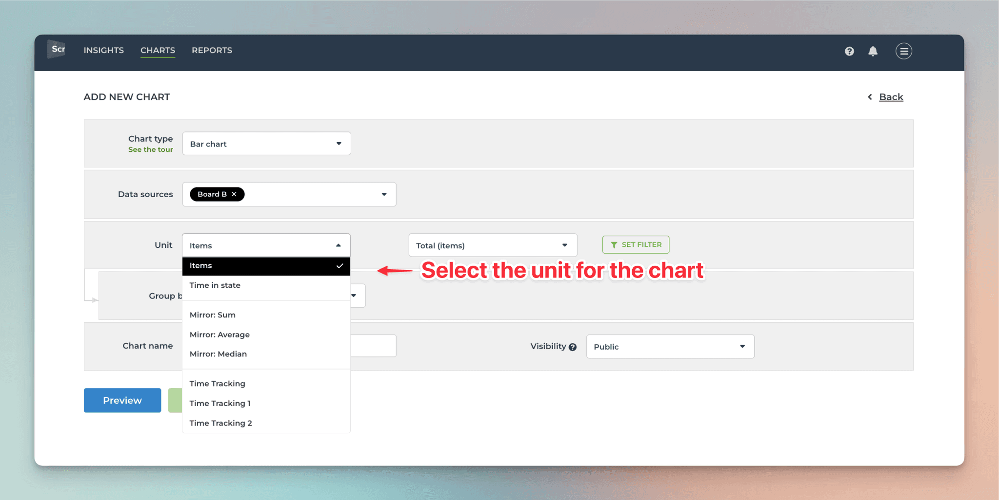 Chart editor guide - Screenful Guide