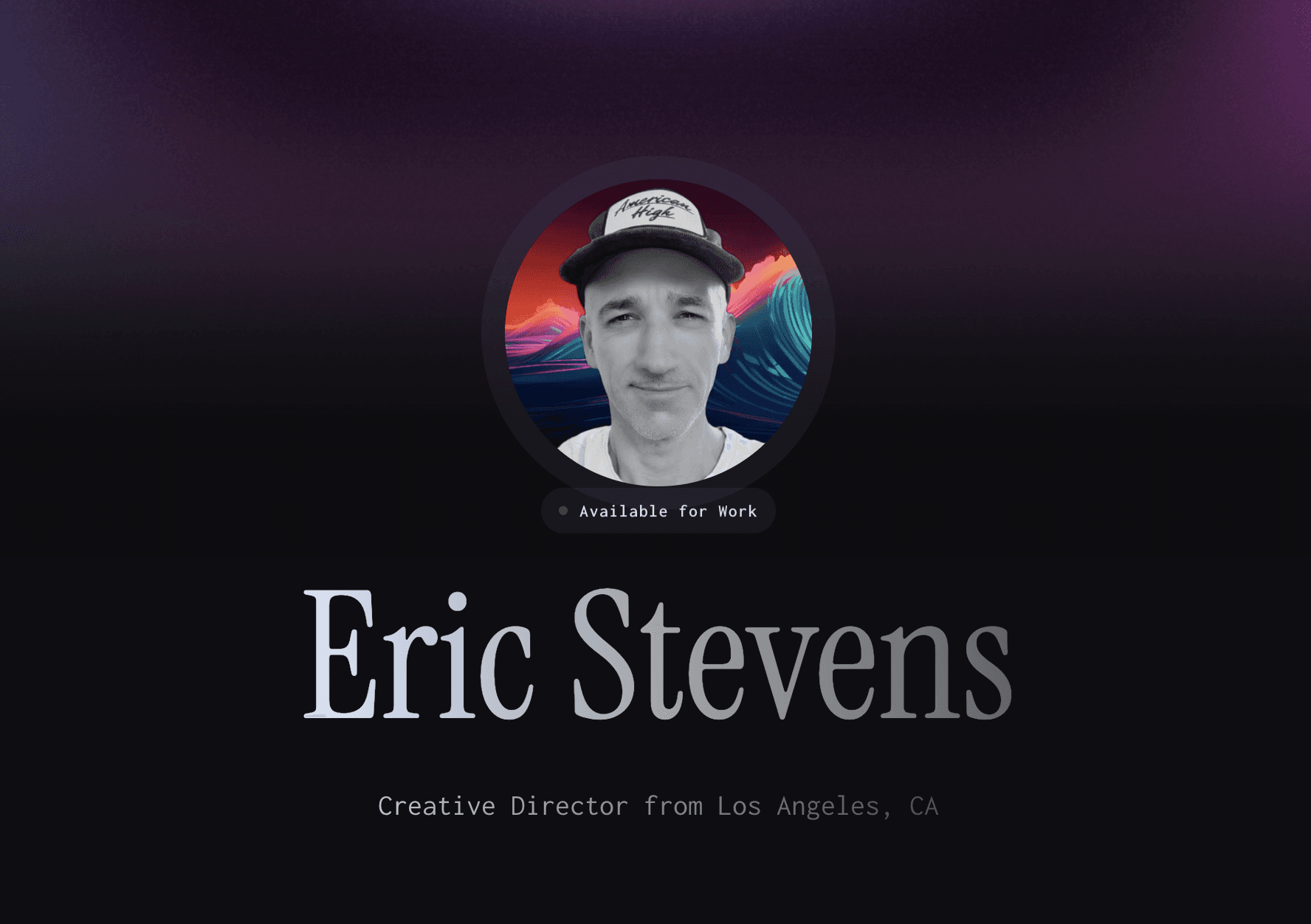 Home | Eric Stevens Portfolio