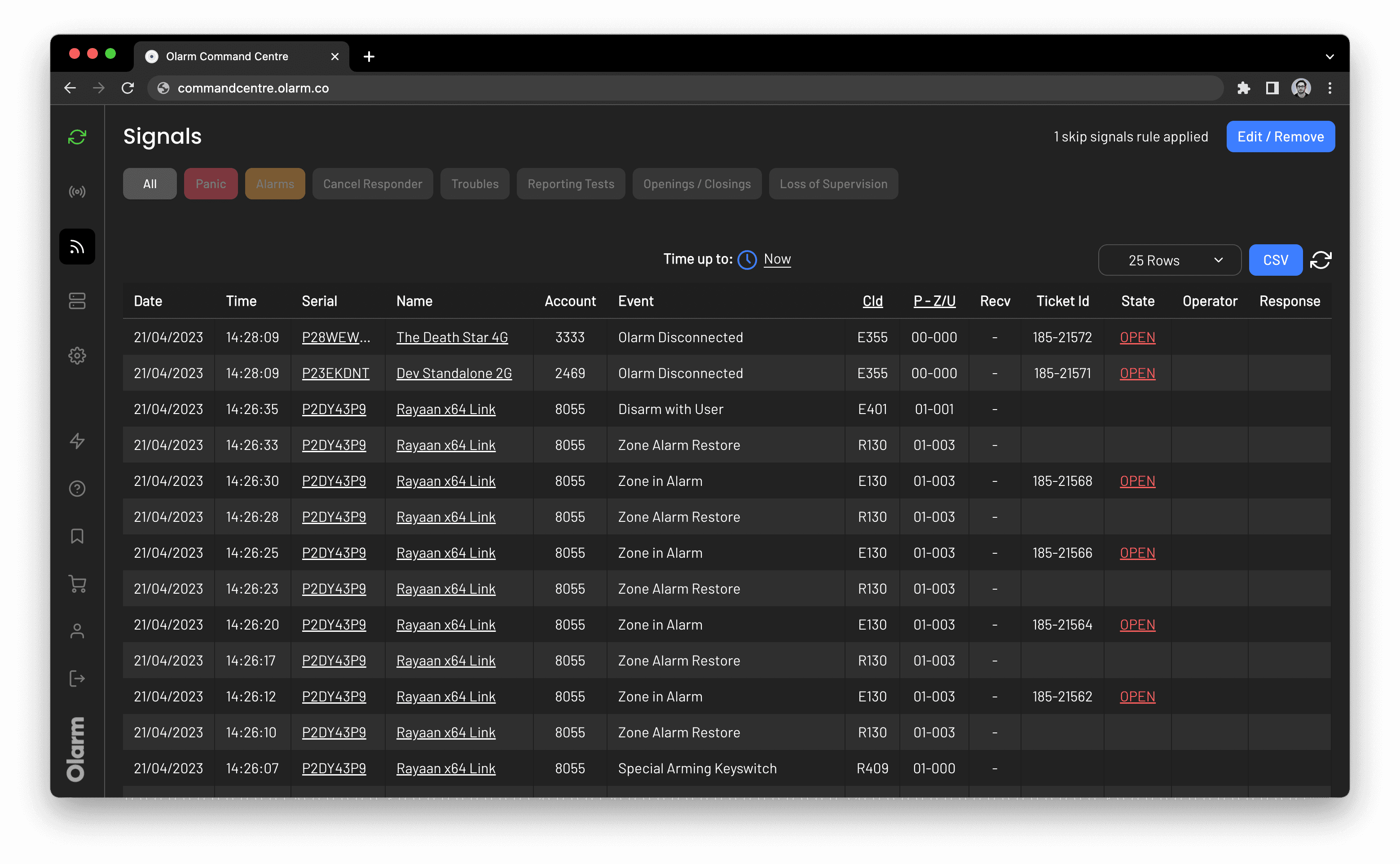 Olarm Command Centre | Streamlined Security Operations & Device Management