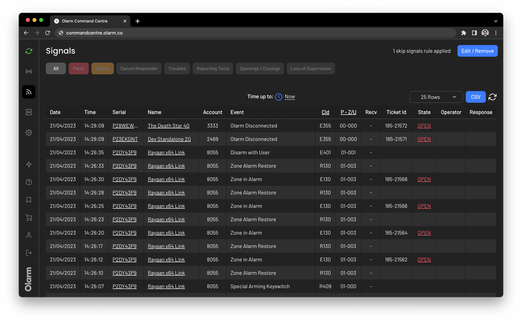 Olarm Command Centre | Streamlined Security Operations & Device Management
