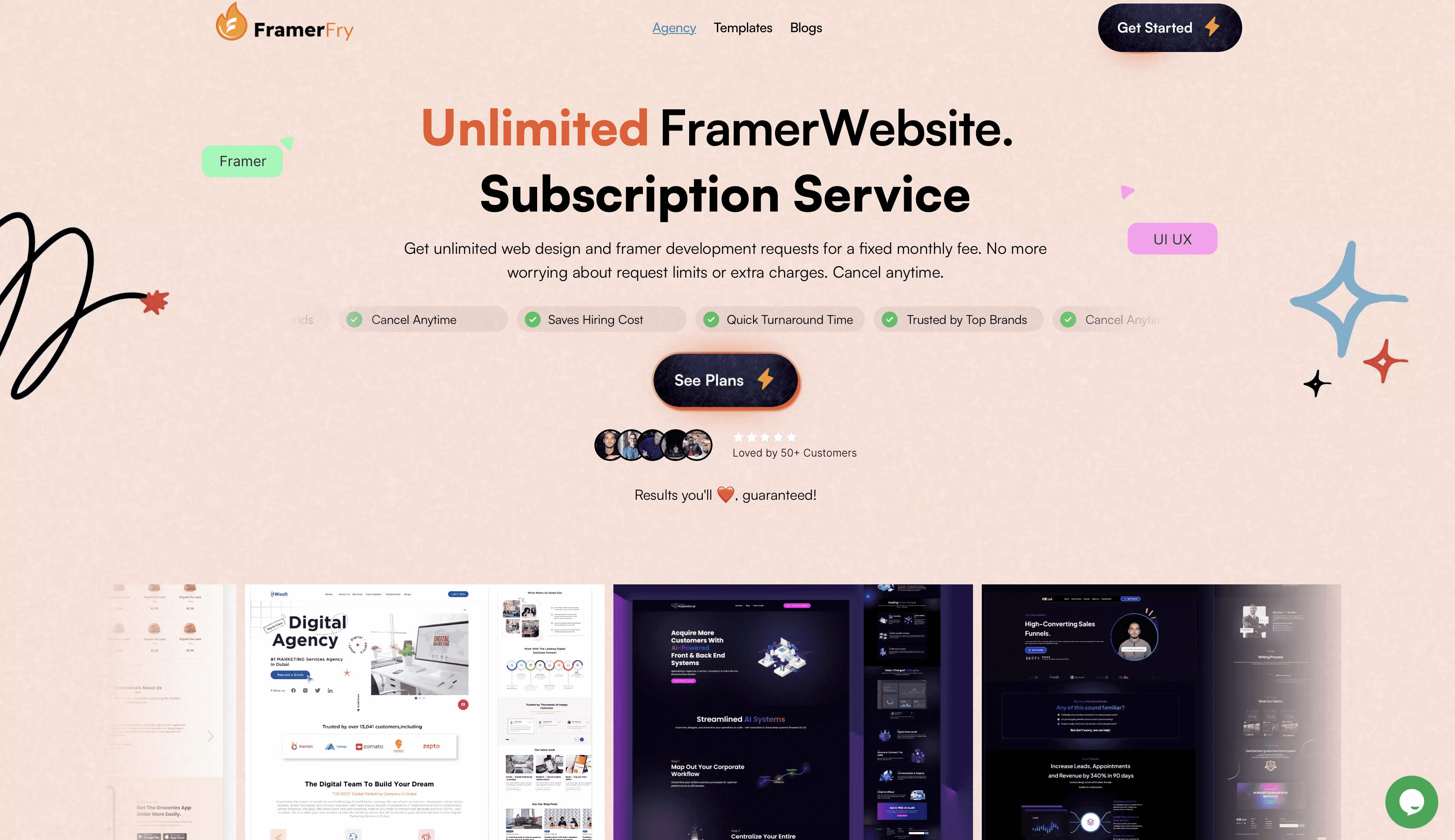 Framer Templates & UI UX Kits | Framer Expert Agency