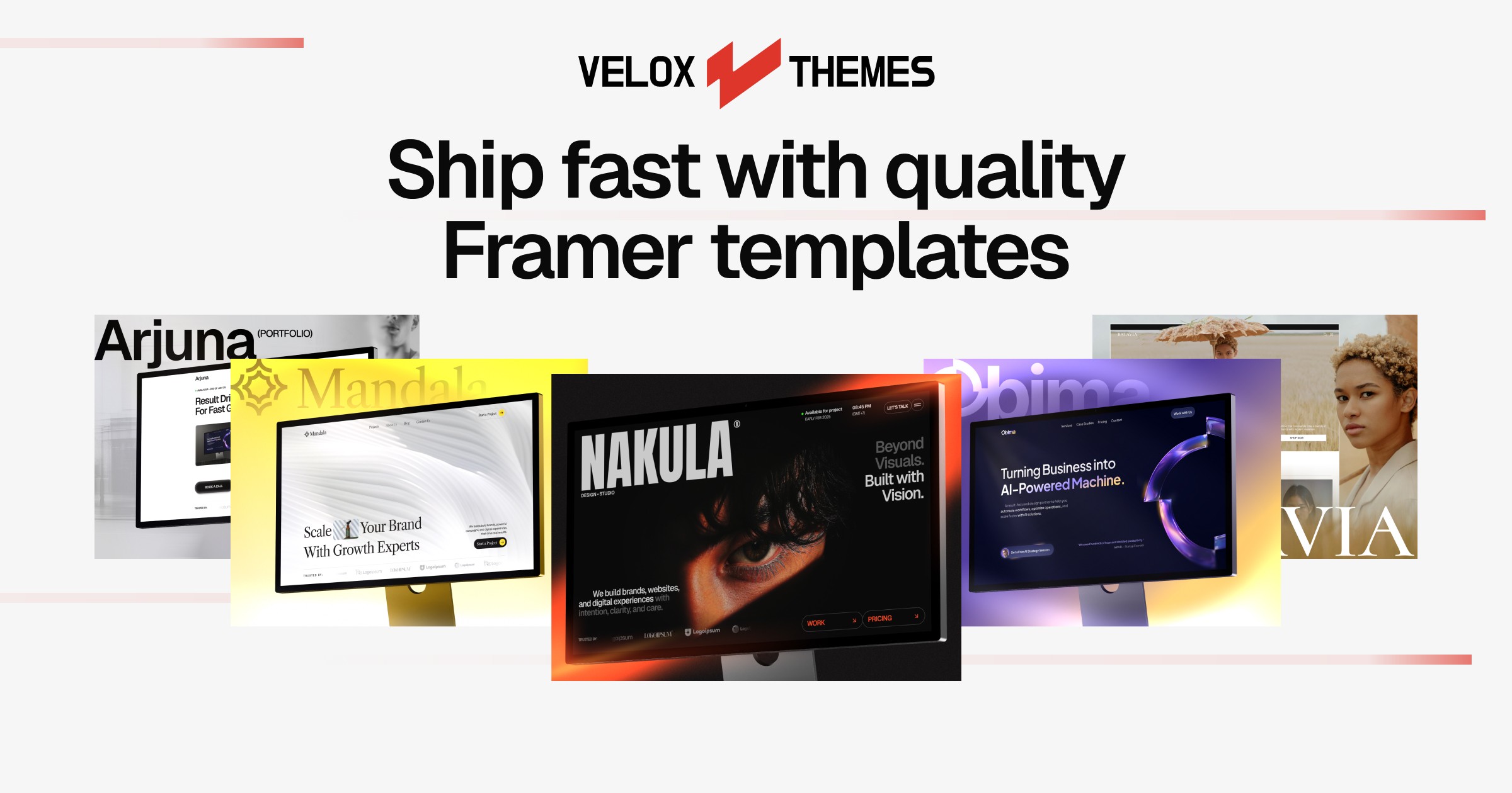 Framer Templates for Portfolio