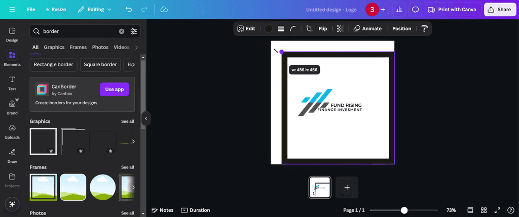 How to Add a Border in Canva – Quick and Easy Steps - 1 minute video guide