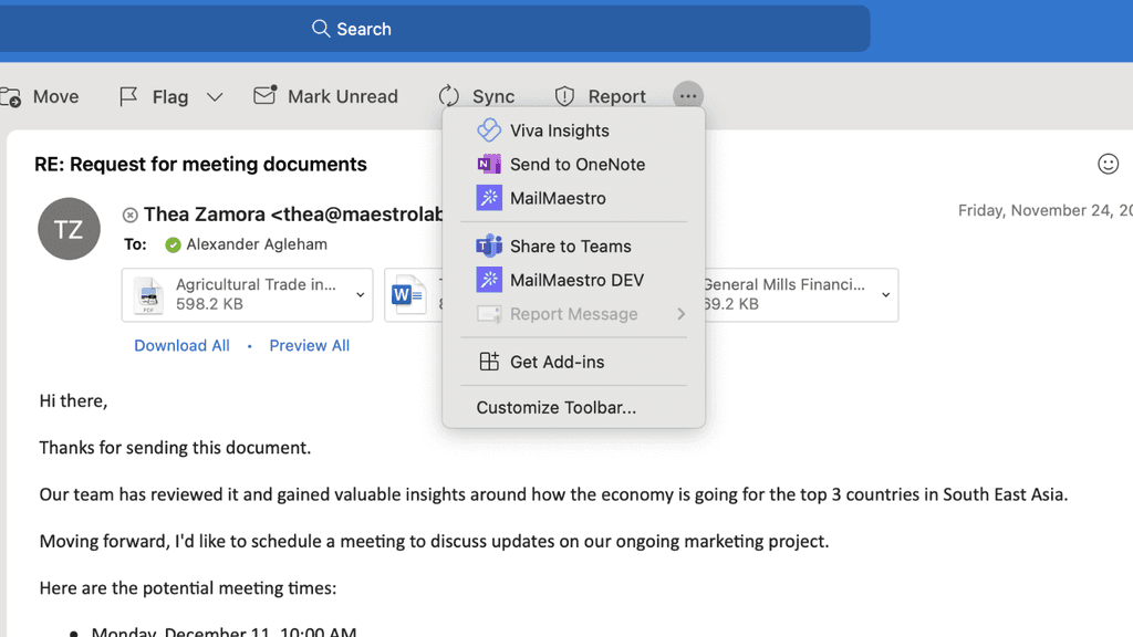 How to locate MailMaestro's Outlook AI for Windows, Mac and web ...
