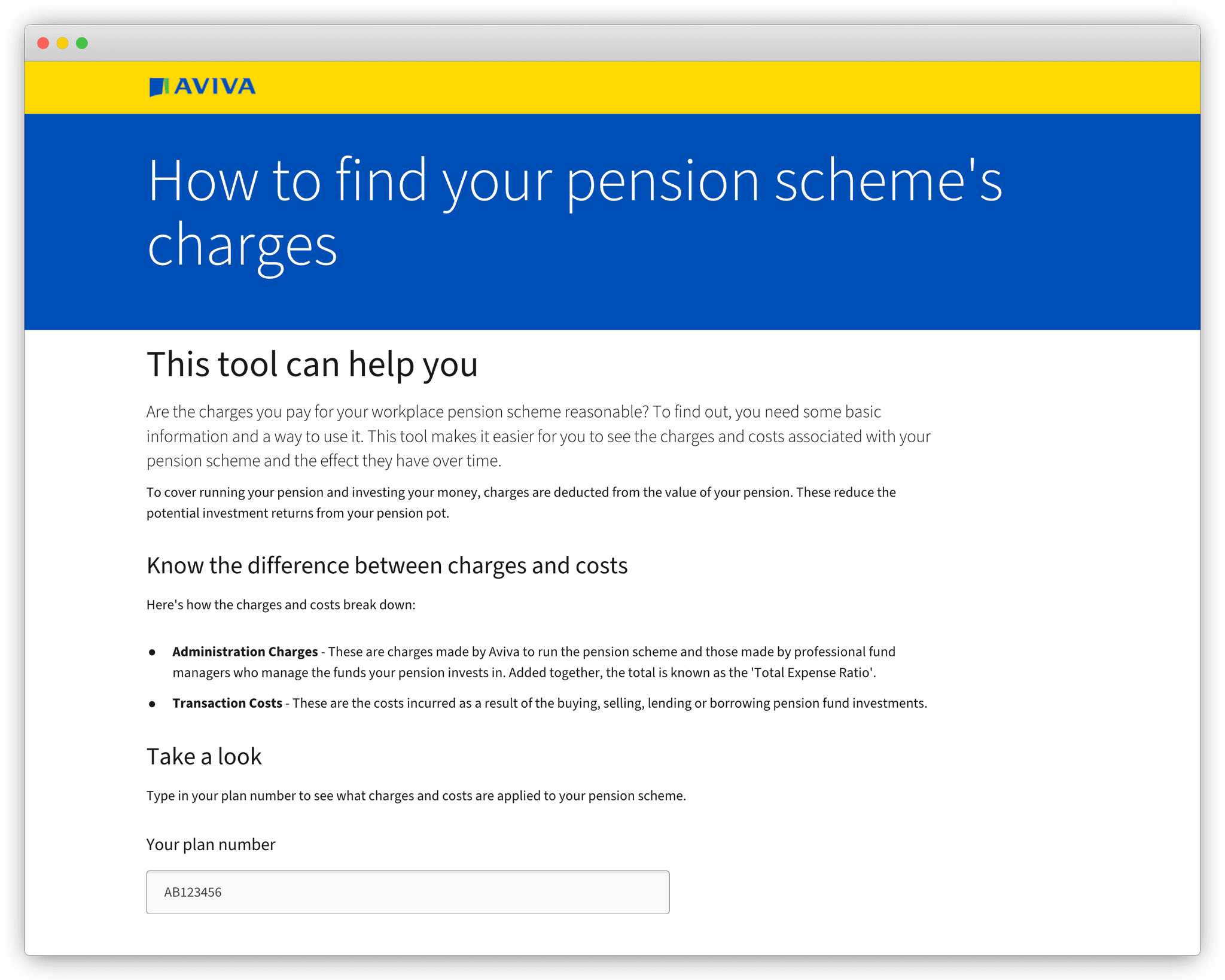 What are Aviva's pension fees and charges? - Penny Pension - Find ...