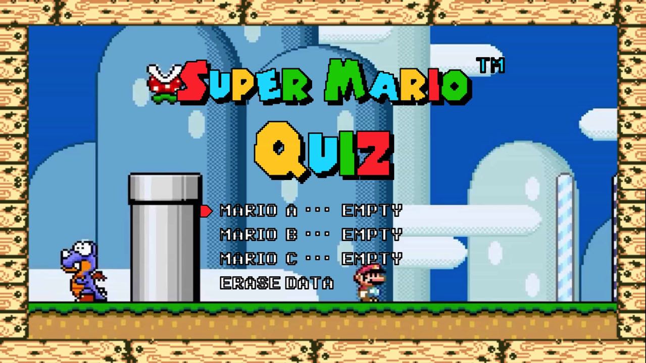 Super Mario World Quiz Template - D Story