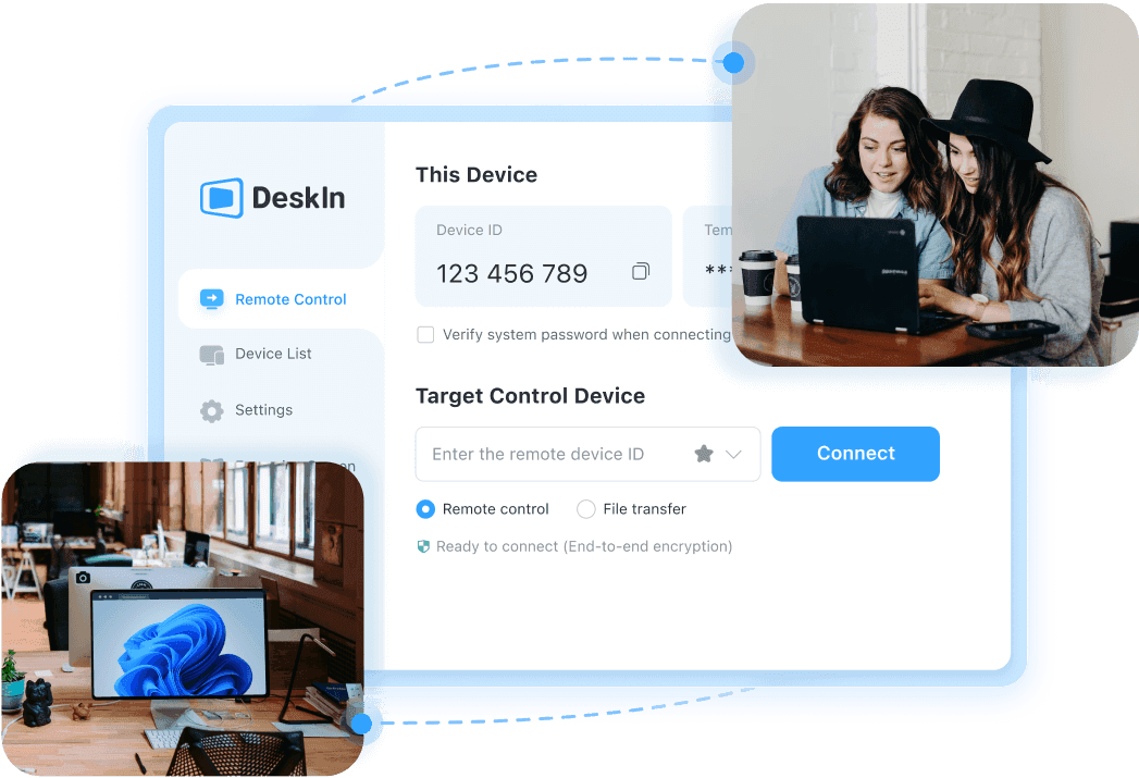 DeskIn: Most Stable Remote Work Software
