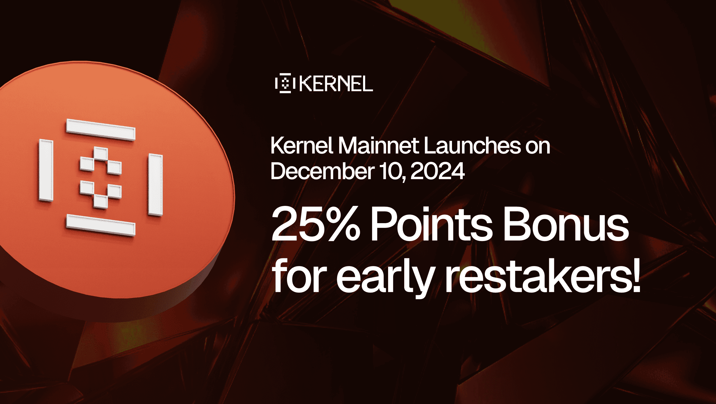 Kernel Mainnet Launches on December 10, 2024