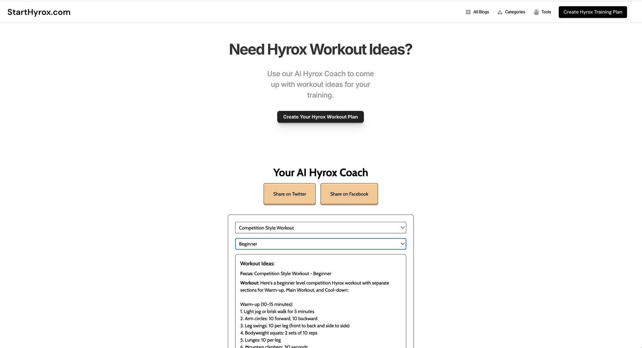 StartHyrox.com - 5 Hyrox Workouts For Beginners: With Examples And A ...