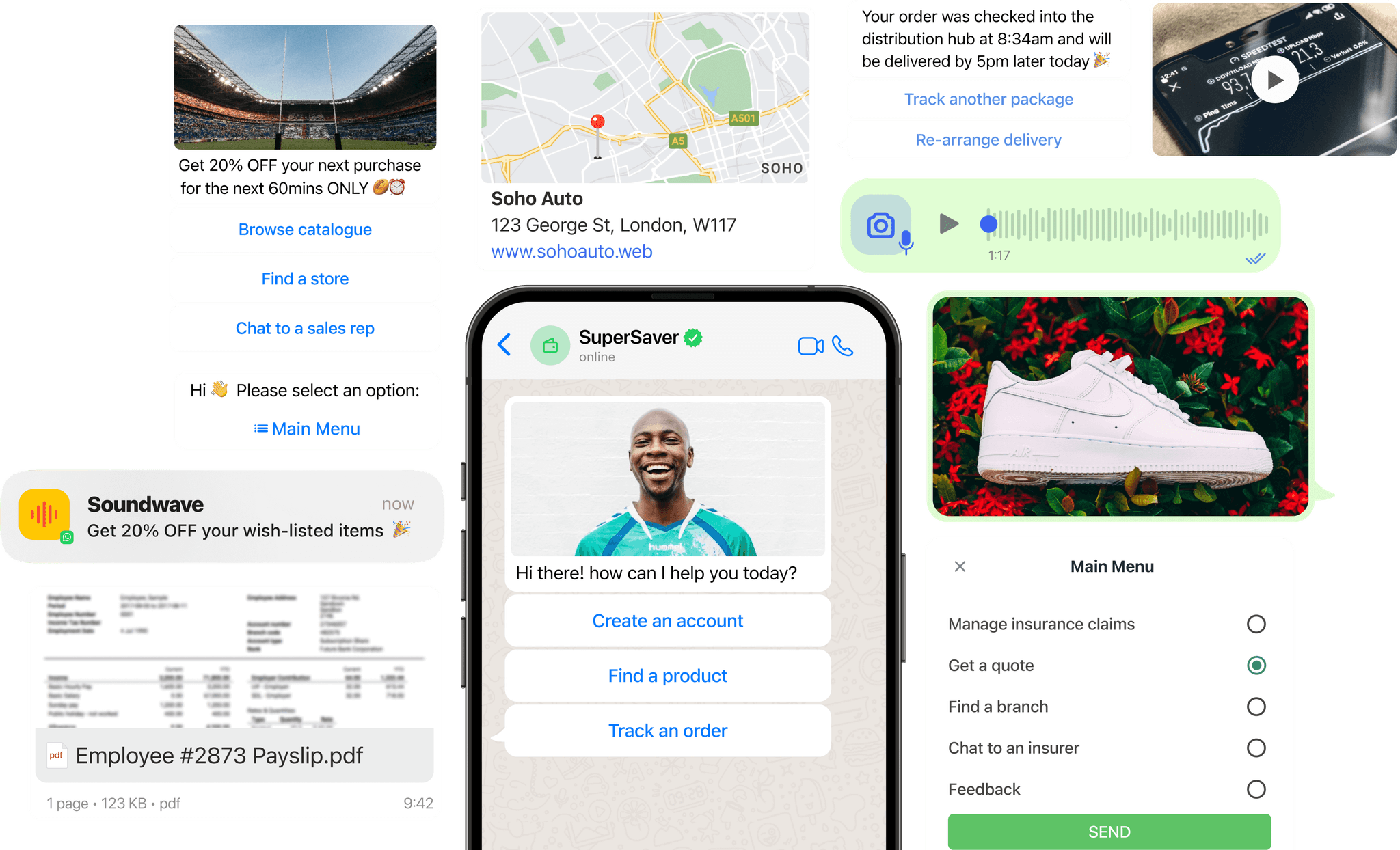 WhatsApp Business: Chat with chatbots and live chat