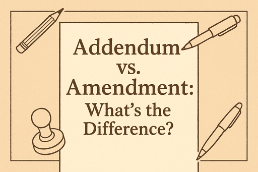 Addendum vs. Amendment: What's the Difference? | ROGER Blog