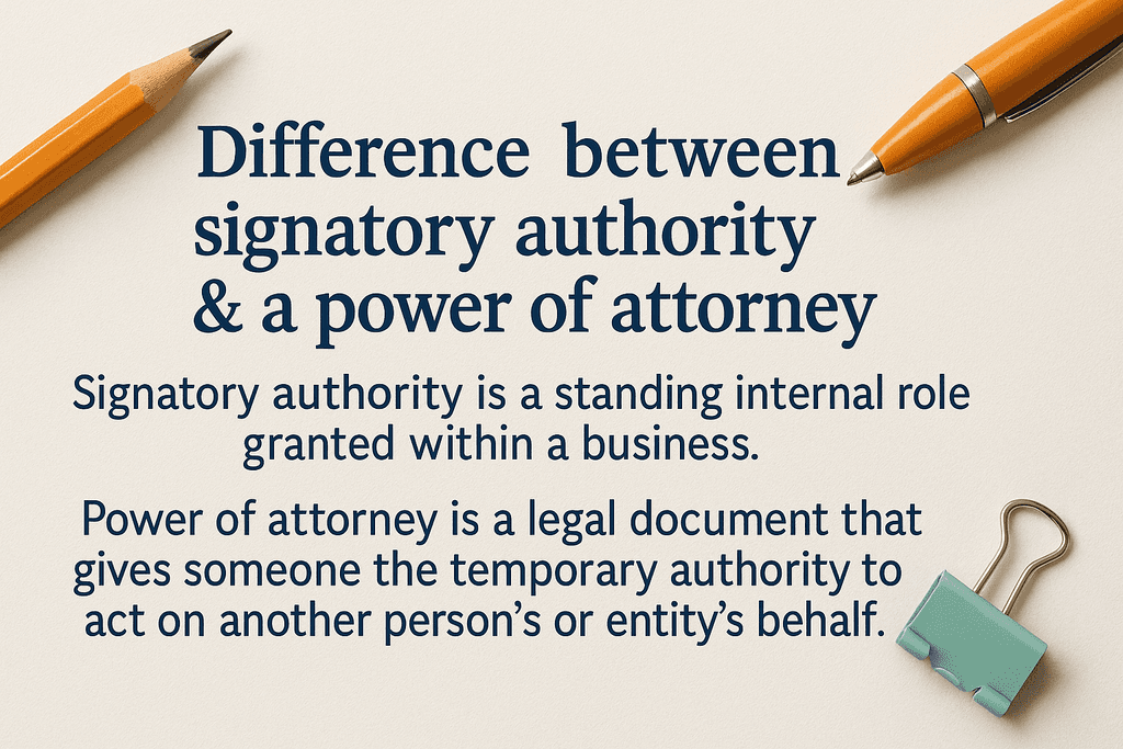 Signatory Authority in Contracts: What It Is and Why It Matters