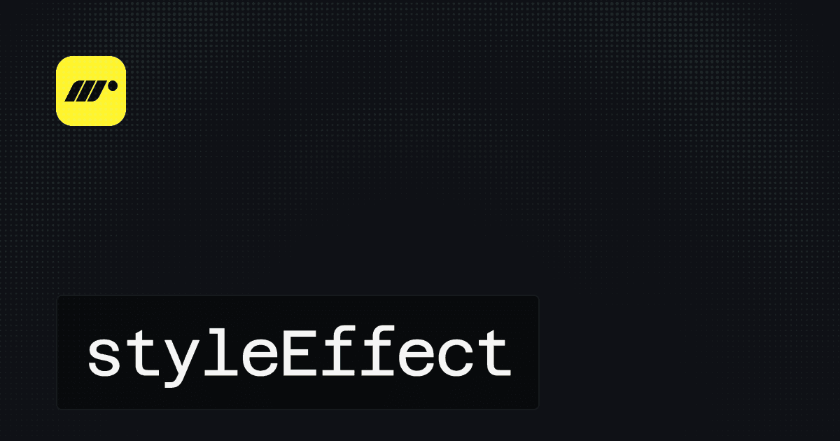 styleEffect | Motion for JavaScript