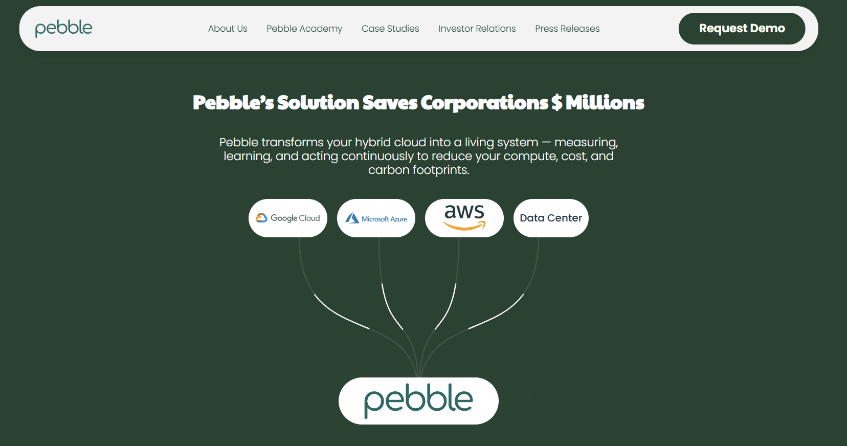 Pebble – AI-Powered Cloud & Datacenter Cost Optimization Platform.