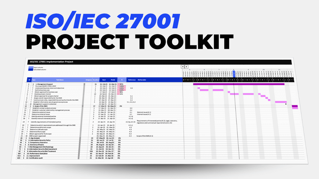 ISO/IEC 27001 Project Toolkit