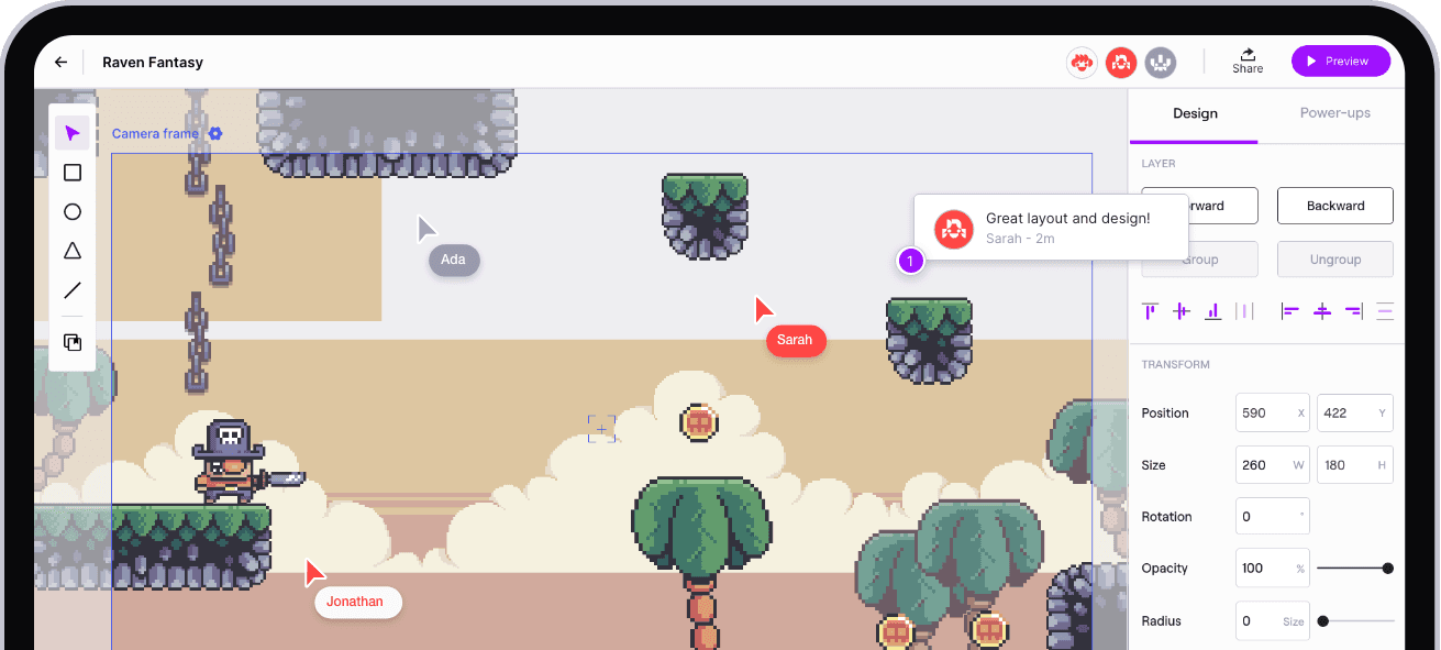 Fiero - Create 2D games without a single line of code!