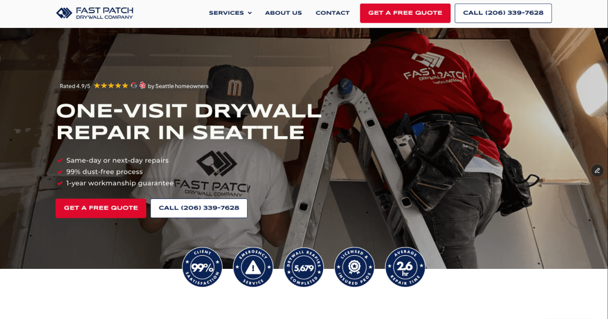 Drywall Repair Seattle | Fast Patch Drywall Contractors