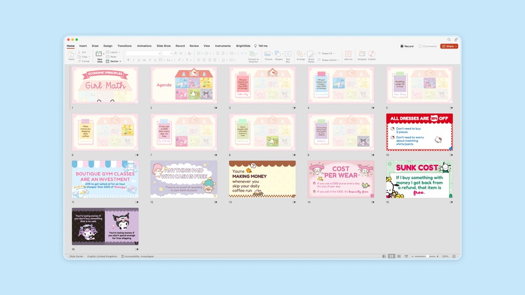 Sanrio Template - D Story