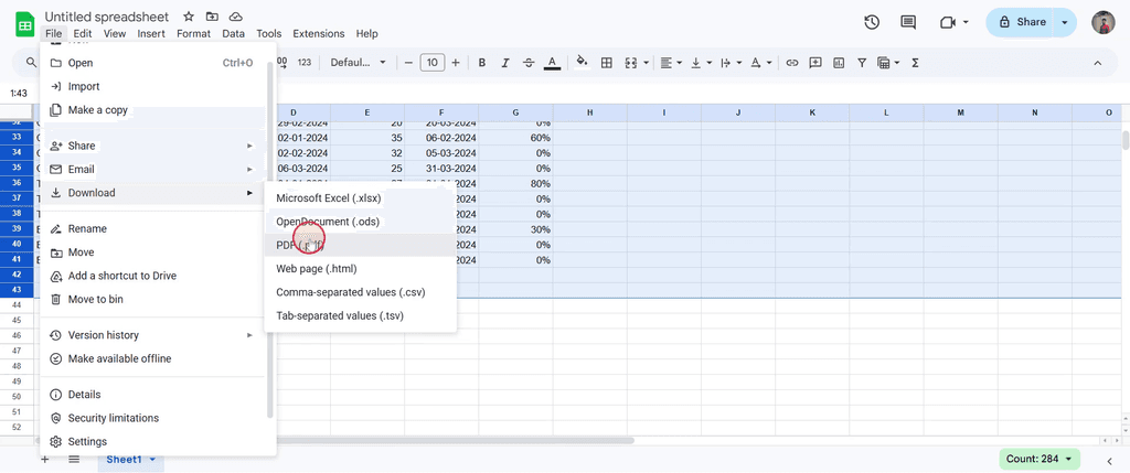 How to save Google Sheets - 1 minute video guide