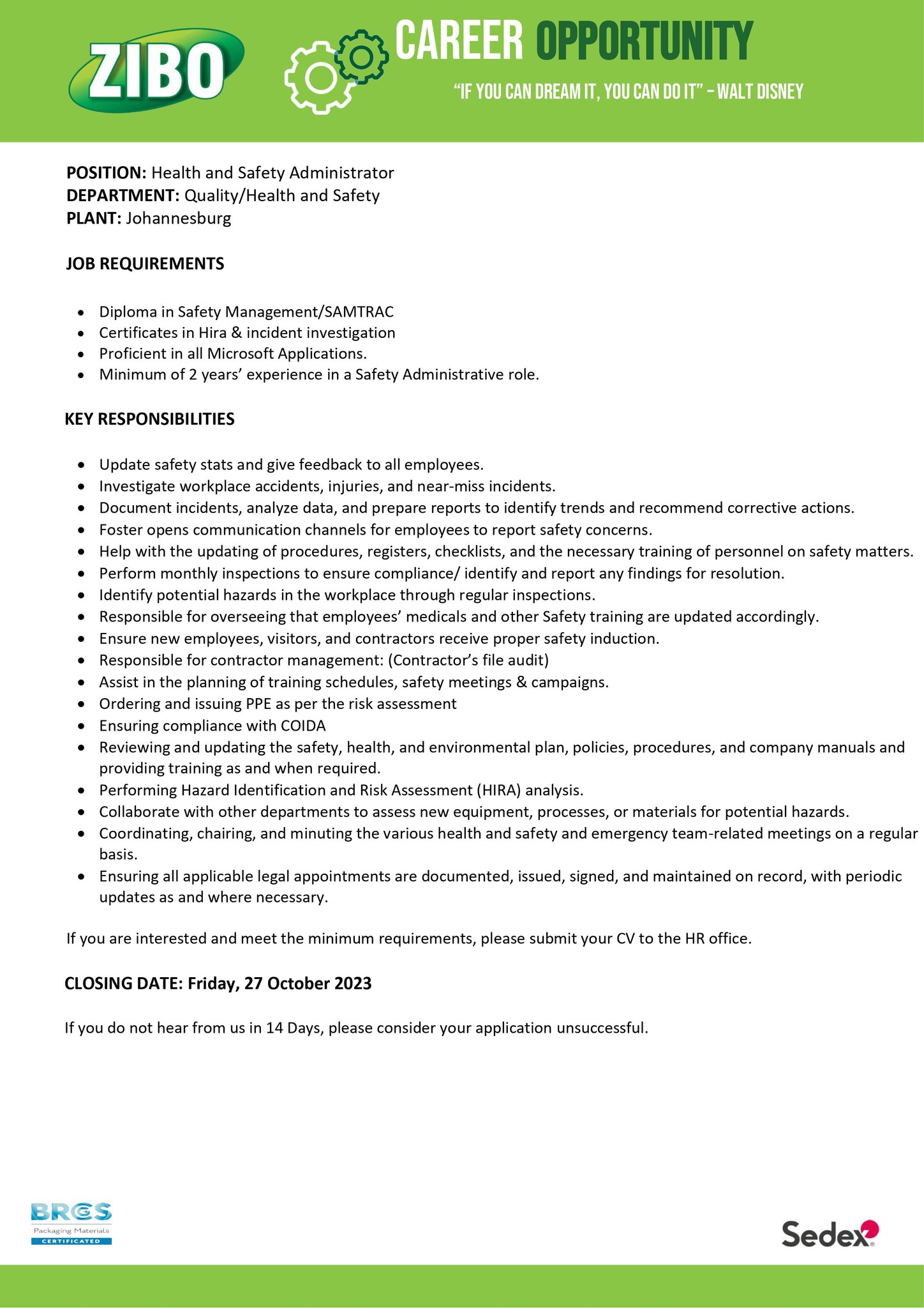 Zibo Containers | Contact