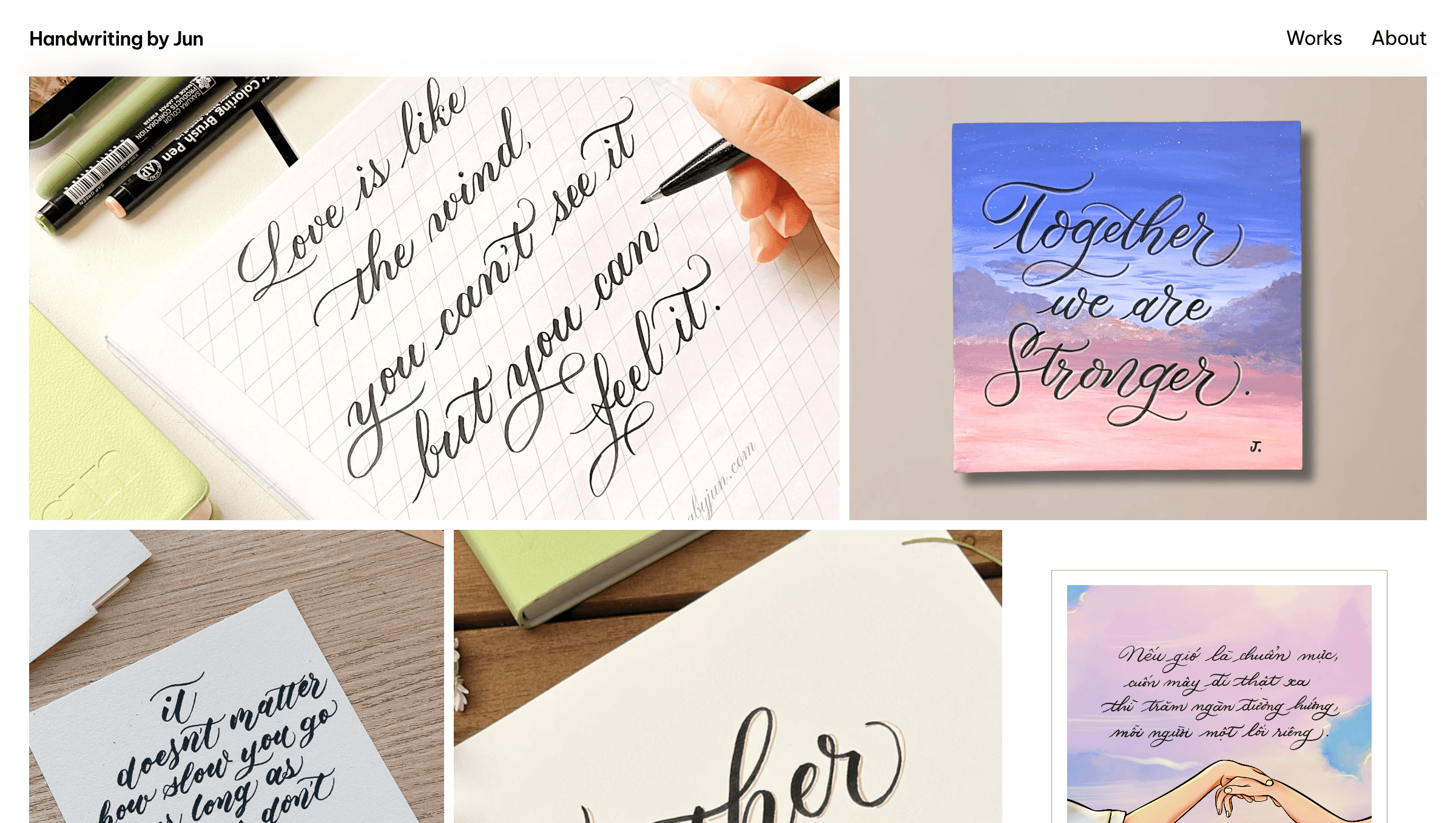 Hand Writing & Calligraphy by Jun