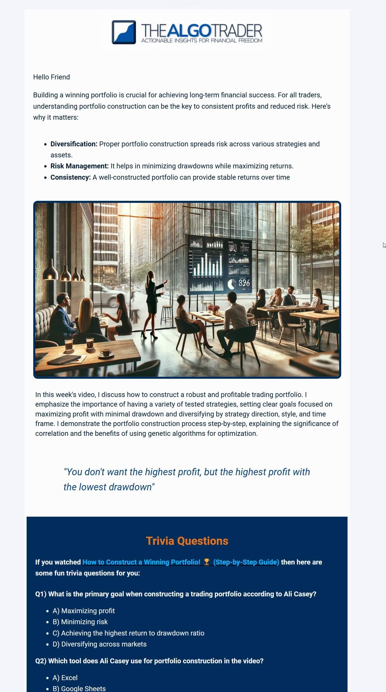 The AlgoTrader - Trading Tips & Education