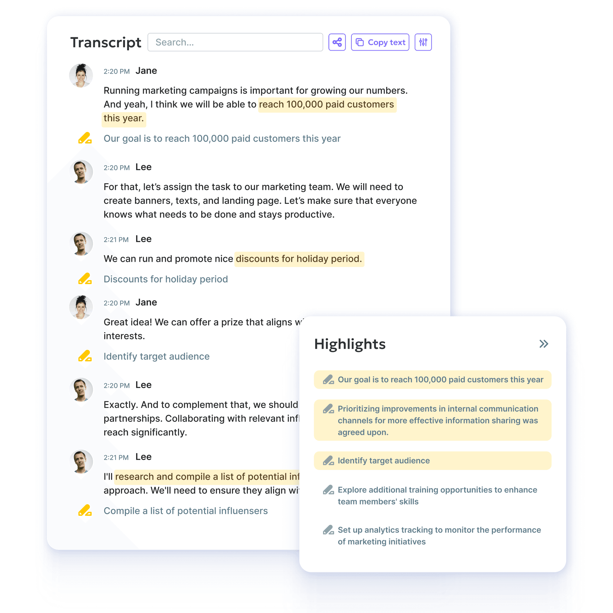 Meeting Transcriptions by Noty.ai