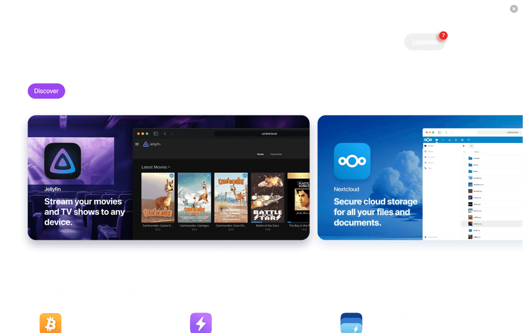Umbrel - Personal home cloud and OS for self-hosting