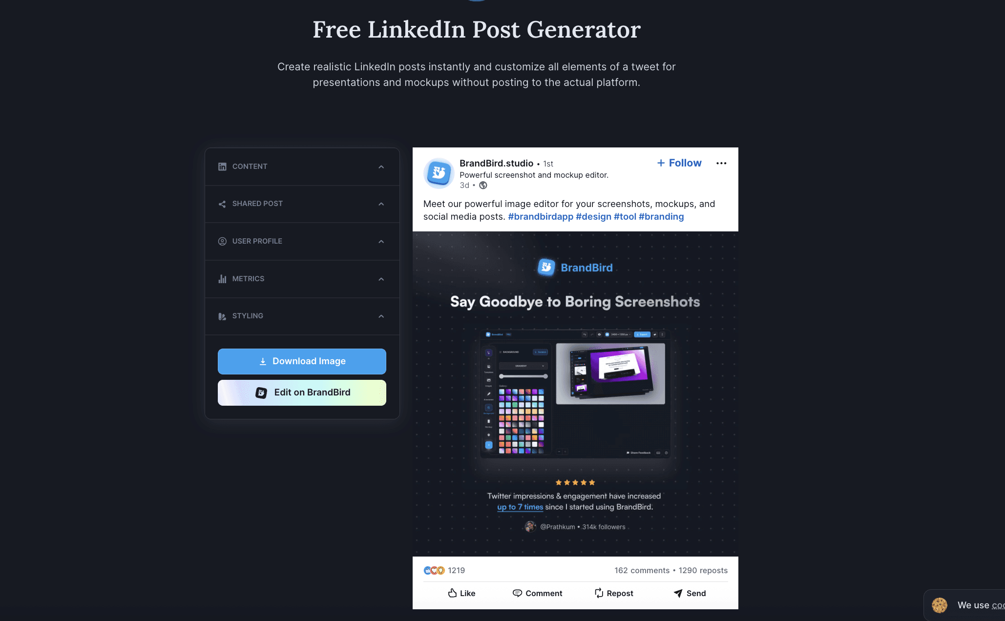 LinkedIn Post Mockup