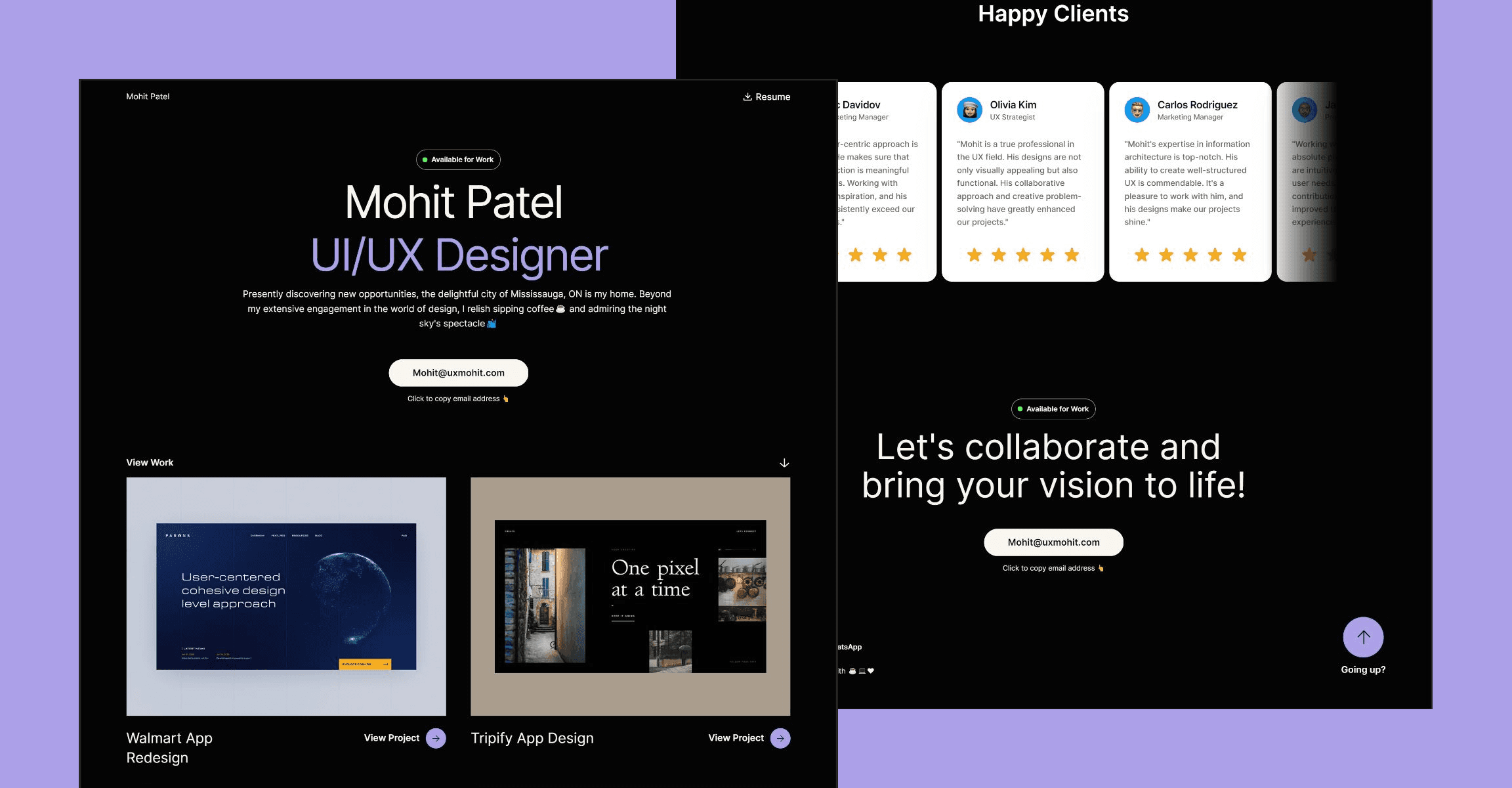 Mohit Patel | UIUX Design Portfolio