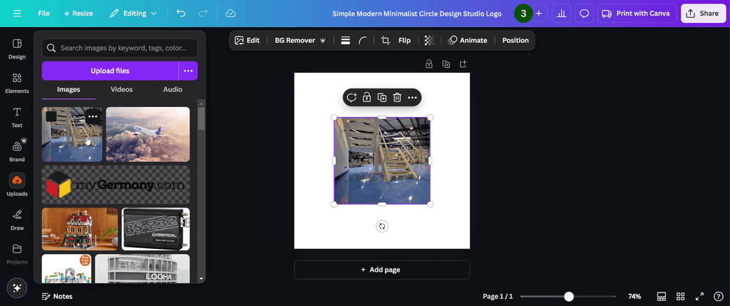 How to Replace an Image in Canva - 1 minute video guide