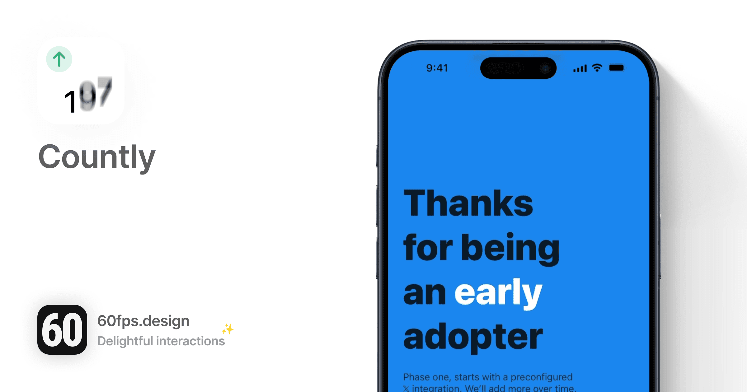 Countly iOS App UI/UX animation