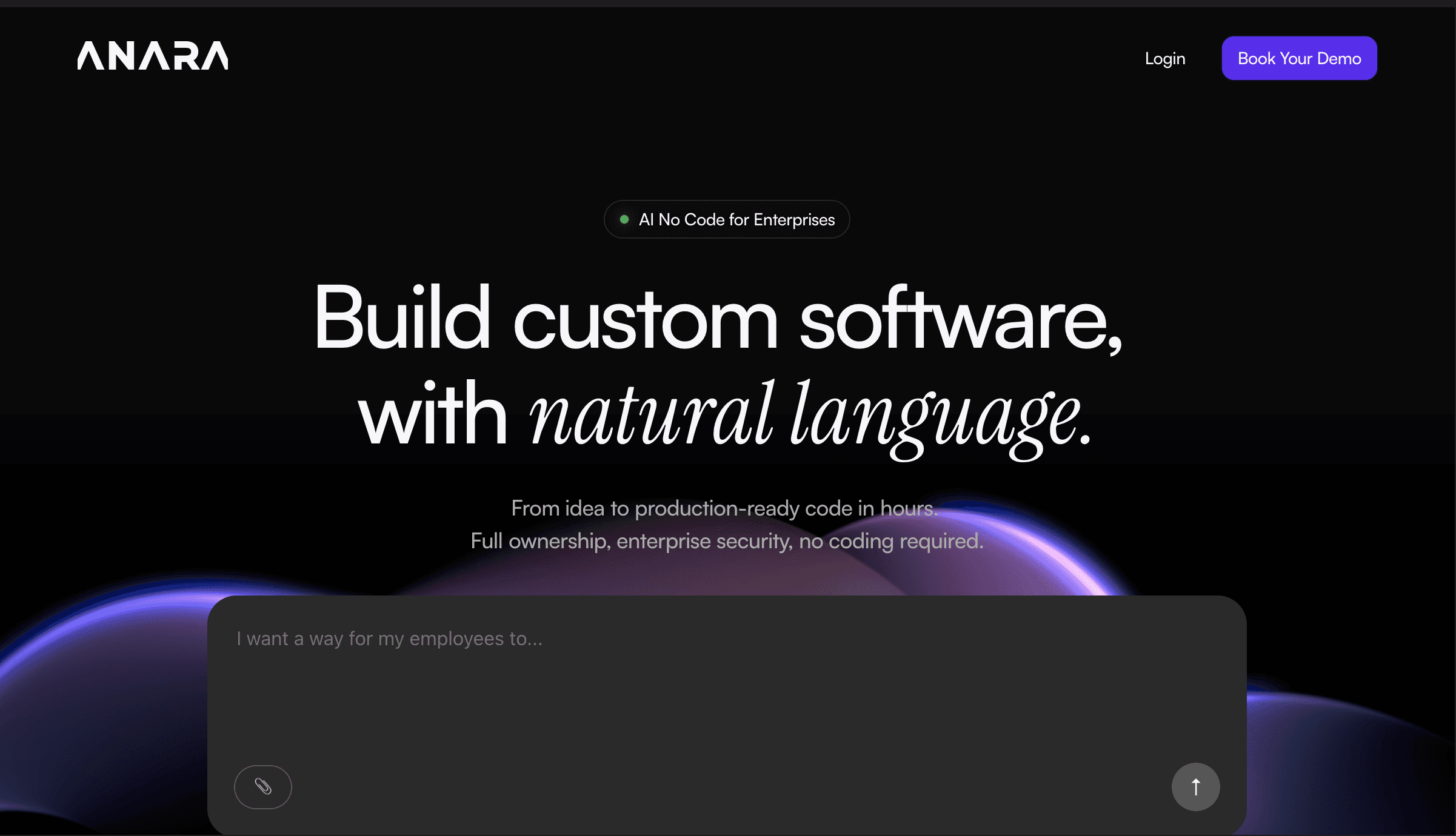Anara | Custom internal software, on demand