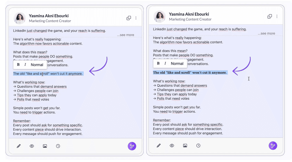 How to Format LinkedIn Posts with a Text Formatter